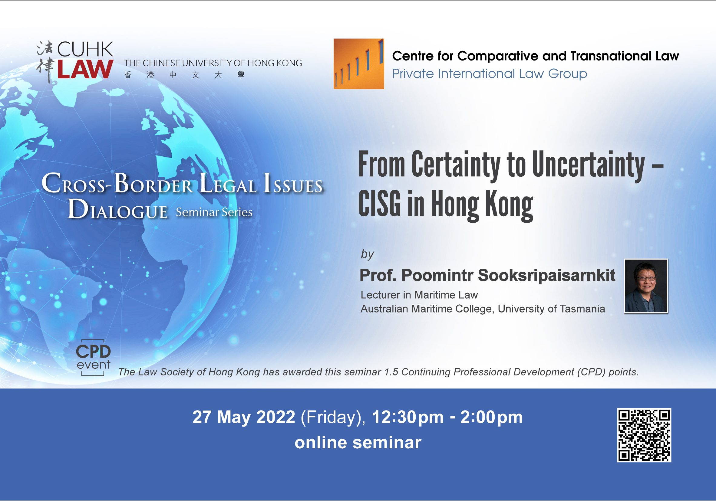 Cuhk Law Cctl Cross Border Legal Issues Dialogue Seminar Series ‘from